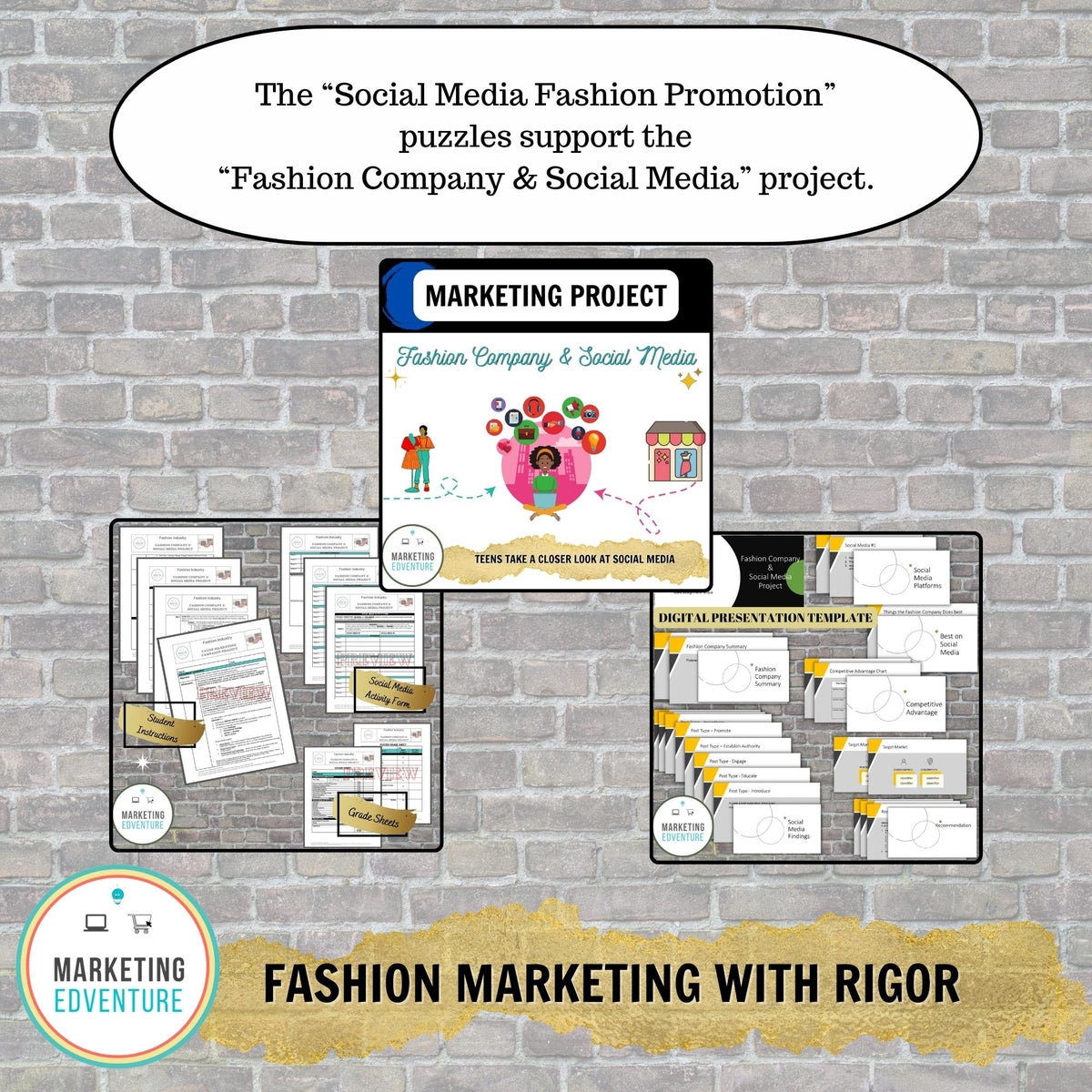 1004. Social Media Fashion Promotion Crossword & Word Search Puzzles ...